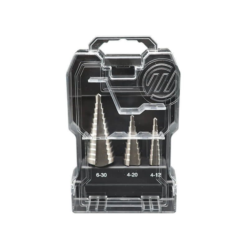 3 pc step drill high speed steel bright finish three flat step drill ...